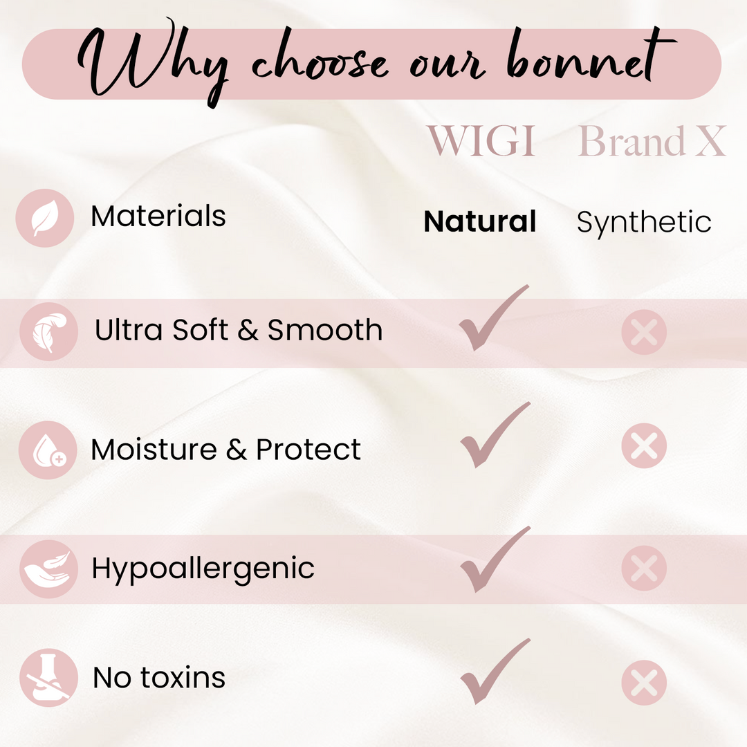 WIGI Premium Mulberry Silk Sleeping Bonnet – WIGI Hair